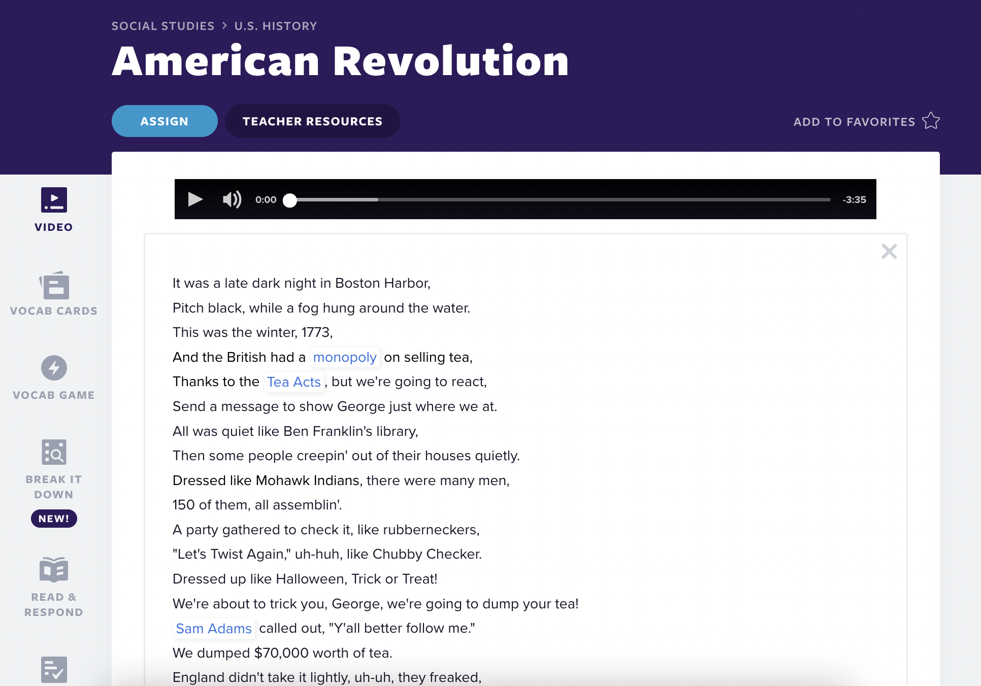 American-Revolution-video-lesson-lyrics - The Flocabulary Blog