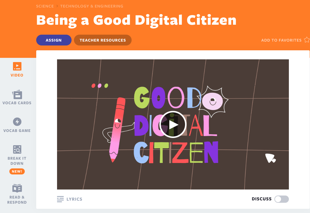 Using Flocabulary to teach digital citizenship and media literacy